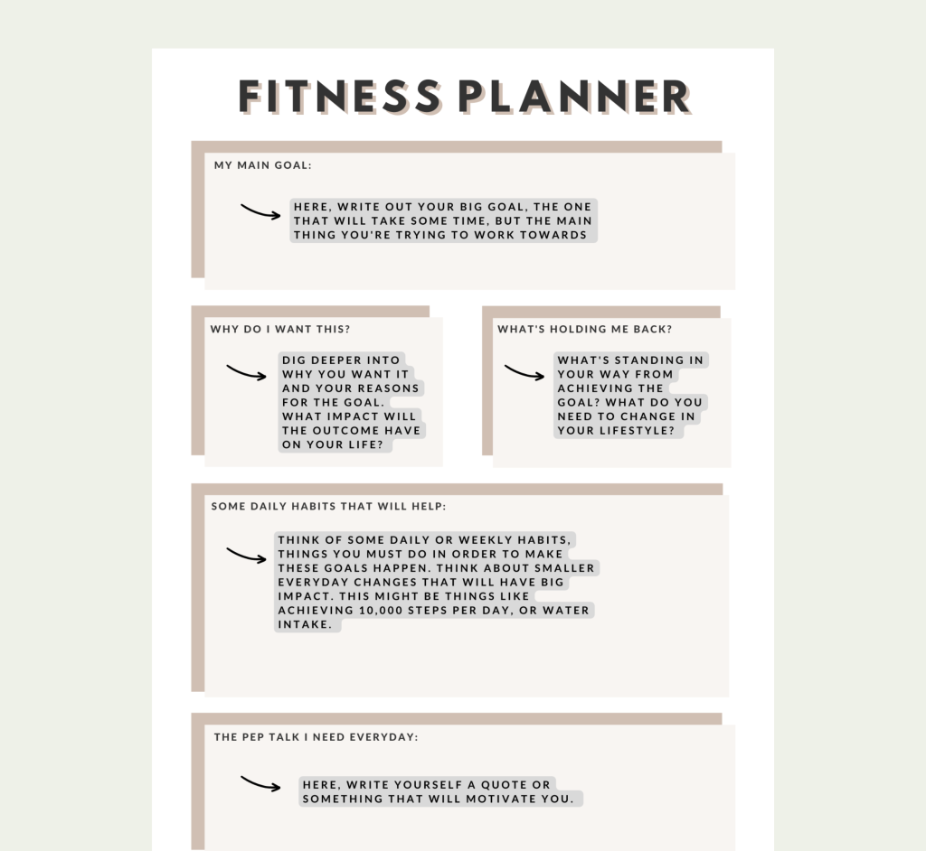 Fitness + Meal Planner BUNDLE | Digital Download - Fit with El